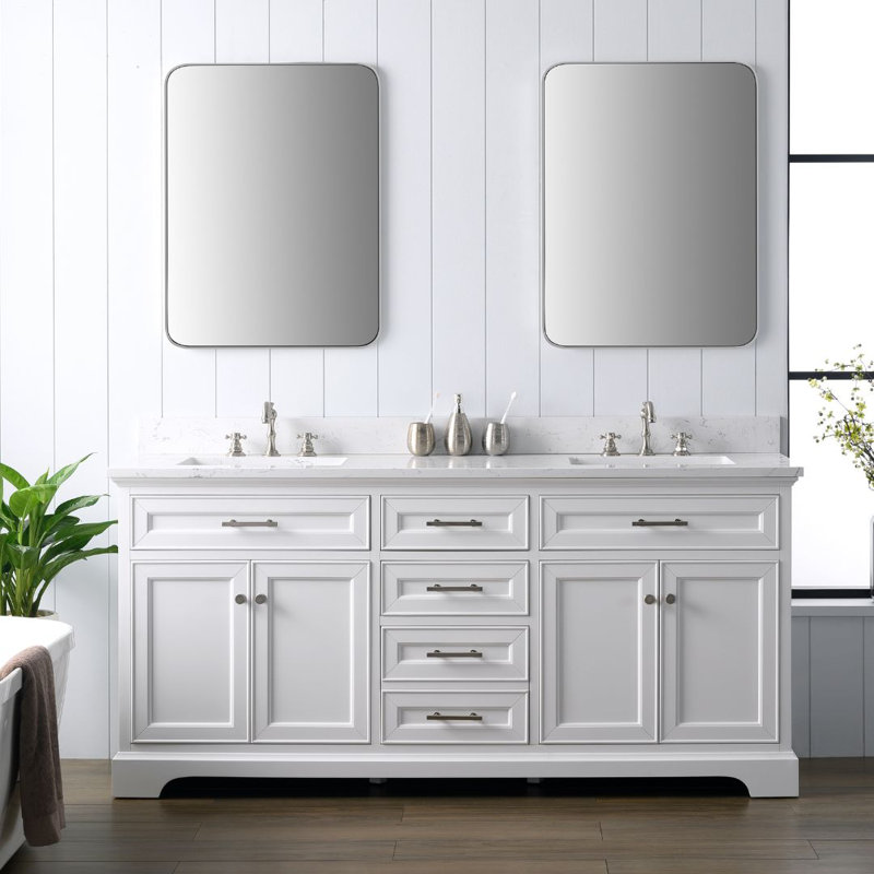 Lark Manor Annaline 72 Free Standing Double Bathroom Vanity With
